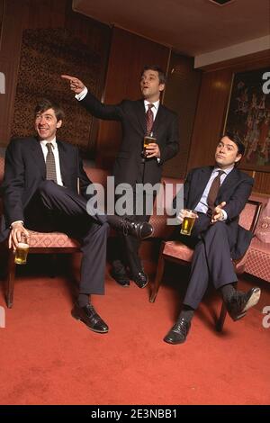 CONSERVATIVE MP'S (L-R) NICK SAINT AUBYN, JOHN BERCOW AND DAVID RUFFLEY ...