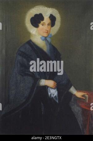 Maria Beatrice of Savoy, Duchess of Modena, is portrayed in this 19th ...