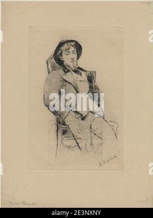 Marcellin Desboutin - Portrait Norbert G neutte cropped Stock Photo - Alamy