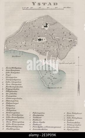 Map Ystad Sweden Stock Photo - Alamy