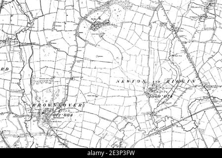 Map of Warwickshire OS Map name 023-NE, Ordnance Survey, 1884-1893 ...