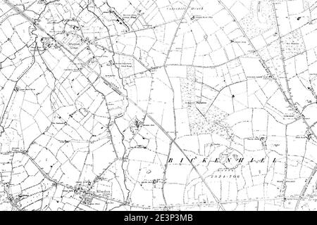 Map of Warwickshire OS Map name 015-NE, Ordnance Survey, 1884-1893 ...