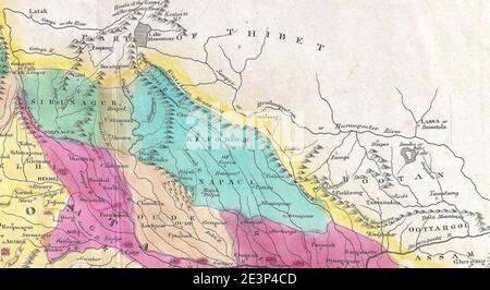 1821 Carey Map of India - Geographicus - India-carey-1821 (cropped ...