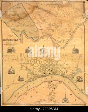 Map of the town of Haverhill, Essex County, Mass , Landowners ...