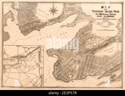 Thousand Island Park on Wellesley Island in the Thousand Island St ...