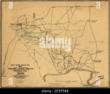 Map of the territory between Corinth, Miss. and Pittsburgh Landing ...