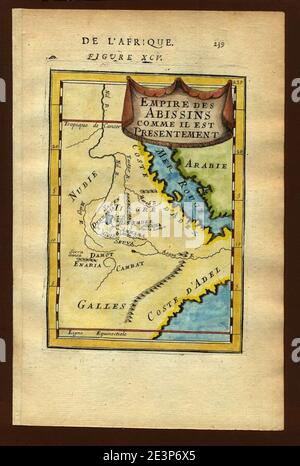 Map of the Abyssinian empire, 1683 Stock Photo - Alamy