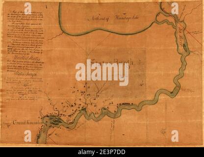 Map of Lake Winnebago Stock Photo - Alamy