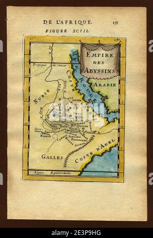 Map of the Abyssinian empire, 1683 Stock Photo - Alamy