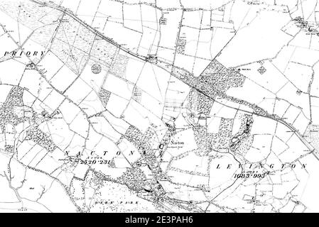 Map of Suffolk OS Map name 083-SW, Ordnance Survey, 1881-1893 Stock ...