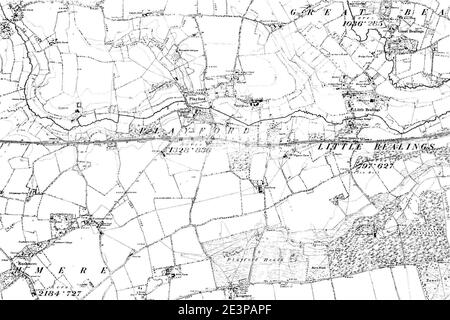 Map of Suffolk OS Map name 076-NE, Ordnance Survey, 1881-1893 Stock ...