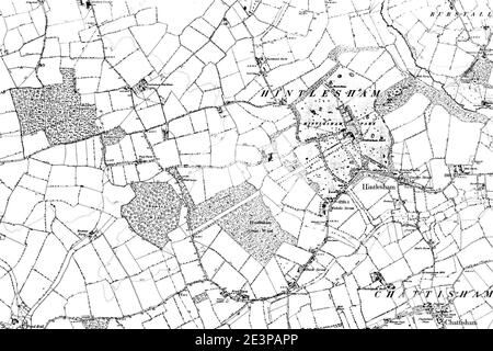 Map of Suffolk OS Map name 074-NE, Ordnance Survey, 1881-1893 Stock ...