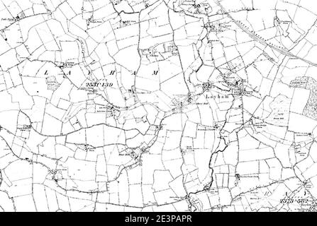 Map of Suffolk OS Map name 081-SE, Ordnance Survey, 1881-1893 Stock ...