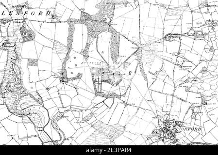 Map of Suffolk OS Map name 069-NE, Ordnance Survey, 1881-1893 Stock ...