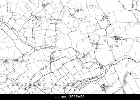 Map of Suffolk OS Map name 072-NW, Ordnance Survey, 1881-1893 Stock ...