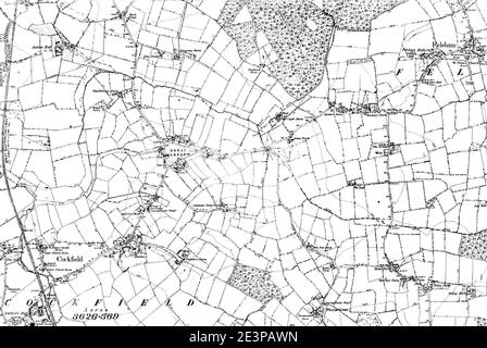 Map of Suffolk OS Map name 055-NE, Ordnance Survey, 1881-1893 Stock ...