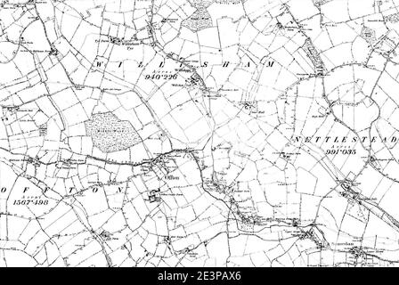 Map of Suffolk OS Map name 065-NE, Ordnance Survey, 1881-1893 Stock ...