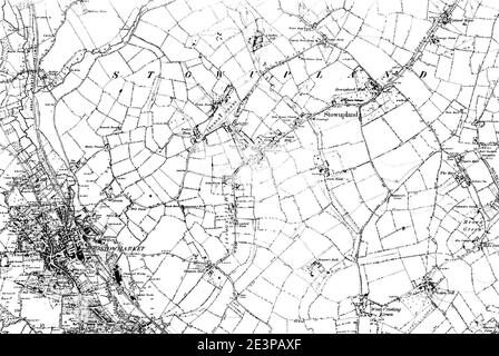 Map of Suffolk OS Map name 056-SW, Ordnance Survey, 1881-1893 Stock ...
