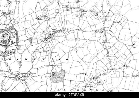 Map of Suffolk OS Map name 063-NW, Ordnance Survey, 1881-1893 Stock ...