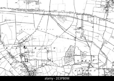 Map of Suffolk OS Map name 043-SE, Ordnance Survey, 1881-1893 Stock ...