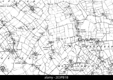 Map of Suffolk OS Map name 048-NE, Ordnance Survey, 1881-1893 Stock ...