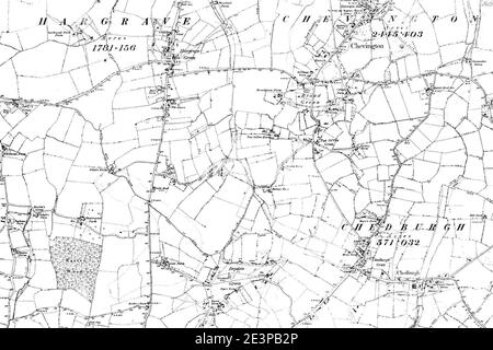 Map of Suffolk OS Map name 053-SW, Ordnance Survey, 1881-1893 Stock ...