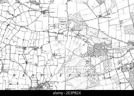 Map of Suffolk OS Map name 039-NW, Ordnance Survey, 1881-1893 Stock ...