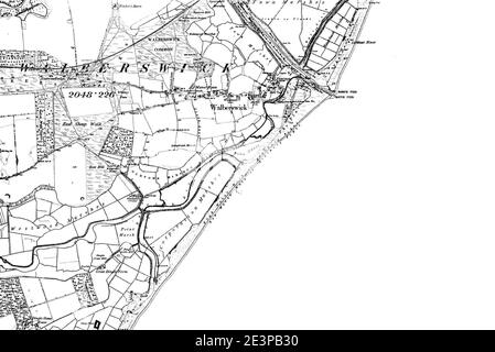 Map of Suffolk OS Map name 040-SW, Ordnance Survey, 1881-1893 Stock ...