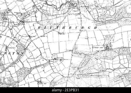 Map of Suffolk OS Map name 039-NW, Ordnance Survey, 1881-1893 Stock ...