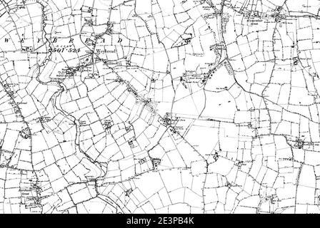 Map of Suffolk OS Map name 026-SW, Ordnance Survey, 1881-1893 Stock ...