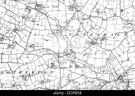 Map of Suffolk OS Map name 028-SW, Ordnance Survey, 1881-1893 Stock ...