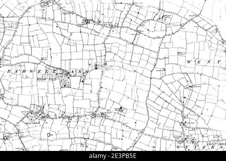 Map of Suffolk OS Map name 035-NW, Ordnance Survey, 1881-1893 Stock ...