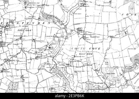 Map of Suffolk OS Map name 029-NE, Ordnance Survey, 1881-1893 Stock ...
