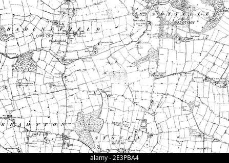 Map of Suffolk OS Map name 018-NW, Ordnance Survey, 1881-1893 Stock ...