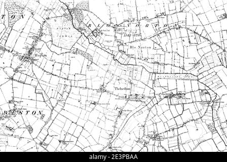 Map of Suffolk OS Map name 024-NE, Ordnance Survey, 1881-1893 Stock ...