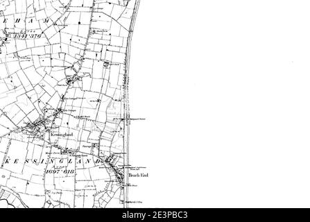 Map of Suffolk OS Map name 019-SW, Ordnance Survey, 1881-1893 Stock ...