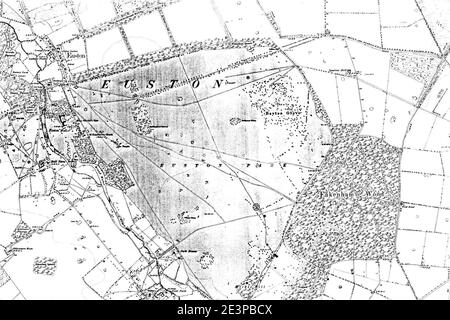 Map of Suffolk OS Map name 023-SW, Ordnance Survey, 1881-1893 Stock ...