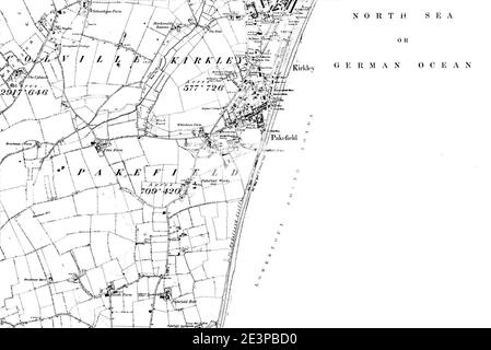 Map of Suffolk OS Map name 010-SW, Ordnance Survey, 1881-1893 Stock ...
