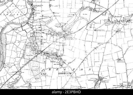 Map of Suffolk OS Map name 002-NE, Ordnance Survey, 1881-1893 Stock ...