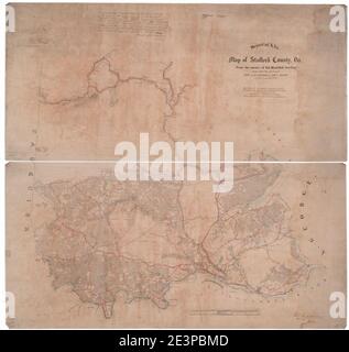 Map of Stafford County, Va Stock Photo - Alamy