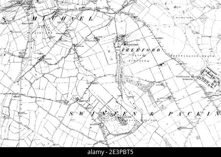 Map of Staffordshire OS Map name 058-NW, Ordnance Survey, 1883-1894 ...
