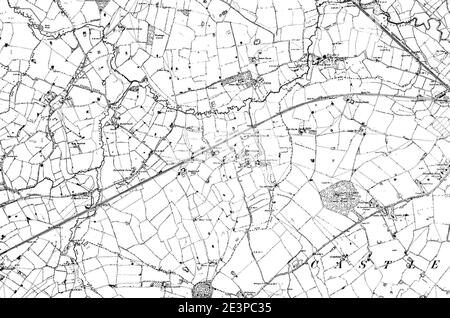 Map of Staffordshire OS Map name 037-NW, Ordnance Survey, 1883-1894 ...
