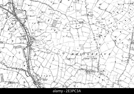Map of Staffordshire OS Map name 030-NW, Ordnance Survey, 1883-1894 ...