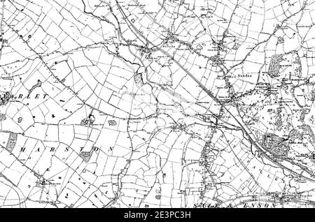 Map of Staffordshire OS Map name 030-SW, Ordnance Survey, 1883-1894 ...