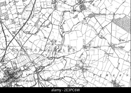 Map of Staffordshire OS Map name 022-SE, Ordnance Survey, 1883-1894 ...