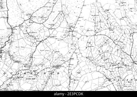 Map of Staffordshire OS Map name 001-SW, Ordnance Survey, 1883-1894 ...