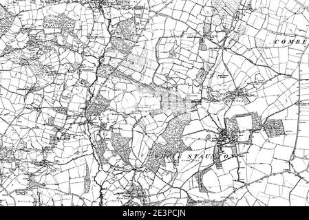 Map of Somerset OS Map name 087-NE, Ordnance Survey, 1884-1894 Stock ...