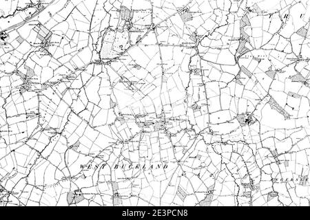 Map of Somerset OS Map name 079-NE, Ordnance Survey, 1884-1894 Stock ...