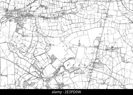 Map of Somerset OS Map name 053-SE, Ordnance Survey, 1884-1894 Stock ...