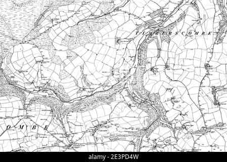 Map of Somerset OS Map name 046-SE, Ordnance Survey, 1884-1894 Stock ...